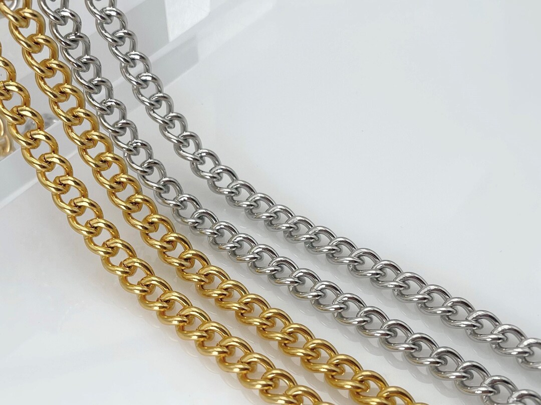 Stainless Steel Chain 8mm 60cm/110cm, Shoulder Chain Wallet Chain in ...