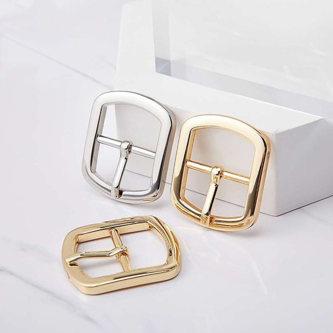 Bag Strap Pin Buckle 12mm/20mm/30mm Inside Width, Gold Nickel Metal ...