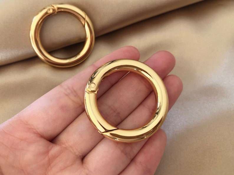 26mm Spring Ring Clasp Spring Gate Rings Metal O Rings Push | Etsy