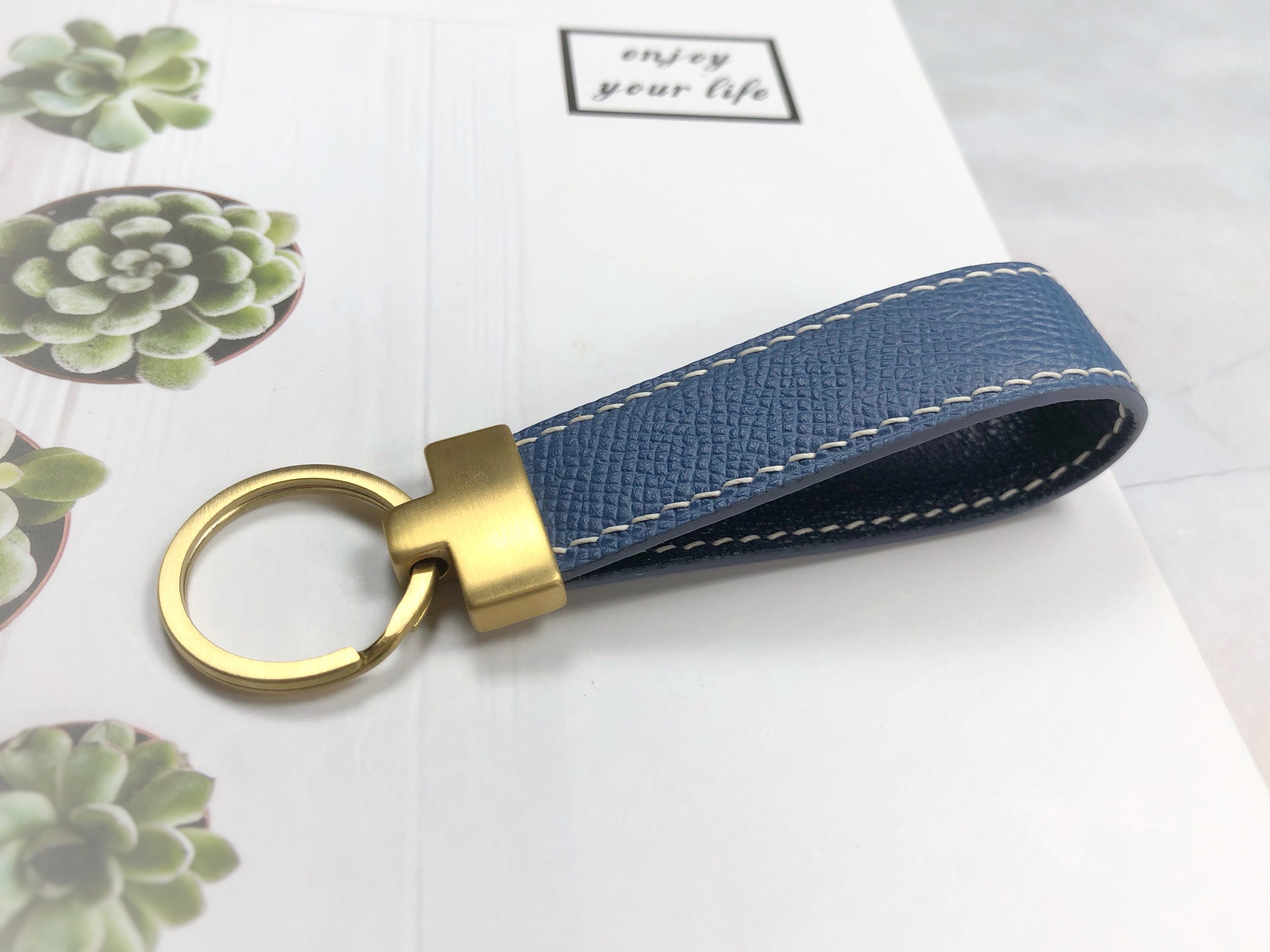 Stainless Steel Keychain Holder With Split Ring Matte DIY | Etsy