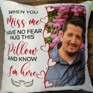 DIGITAL FILE ONLY! When You Miss Me Have No Fear Throw Pillow ...