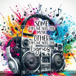 20 Oz Tumbler - Some Days We Need the Music. Other Days We Need the ...