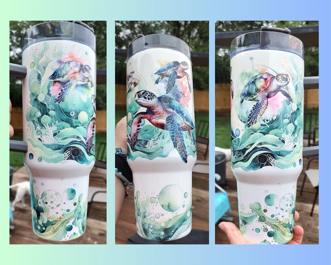 40oz Turtle Tumbler Sublimation File - Etsy