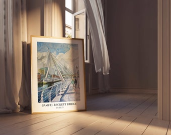Samuel Beckett Bridge Print - Etsy Ireland