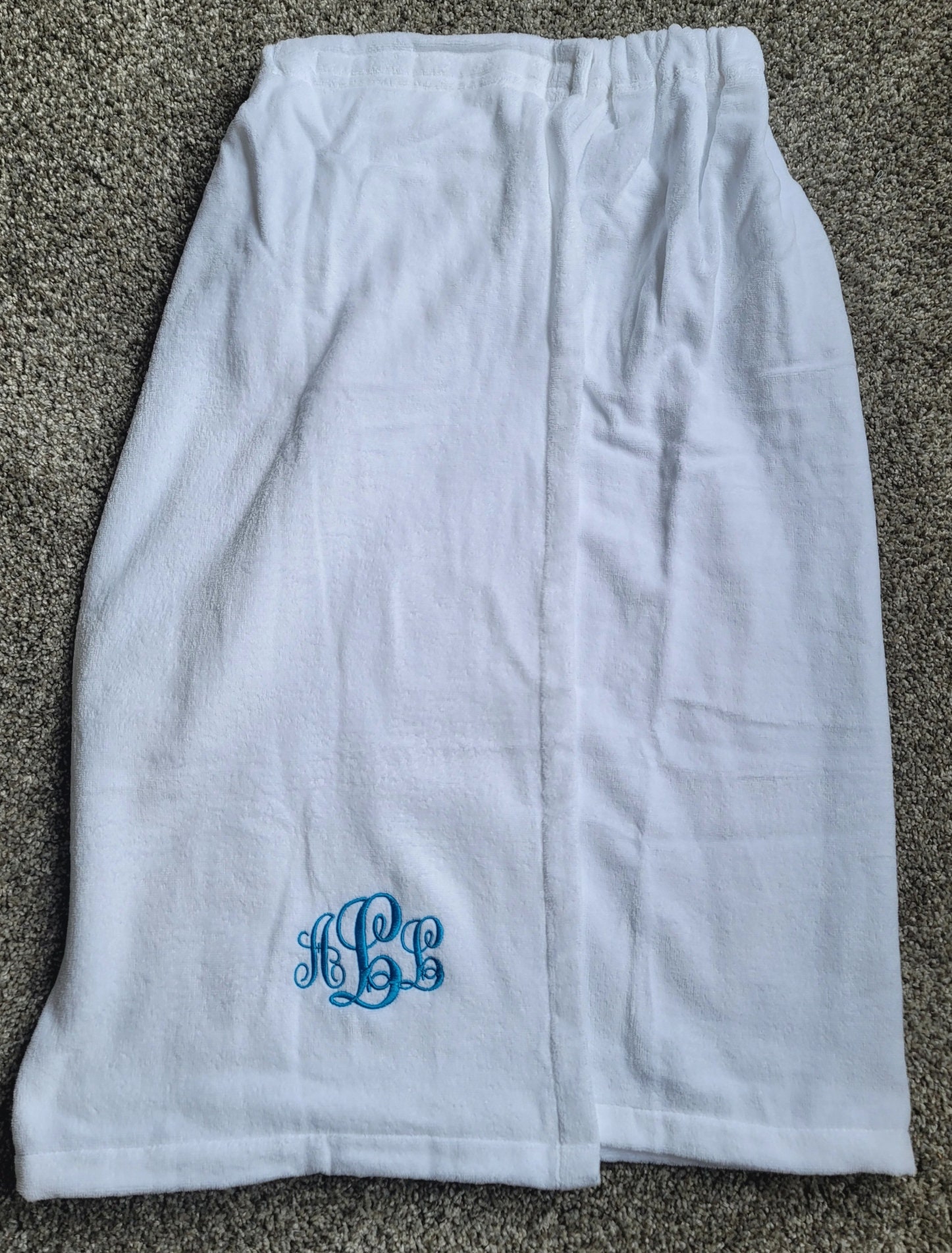 Monogramed Shower Wrap Personalized Shower Wrap College Wrap - Etsy