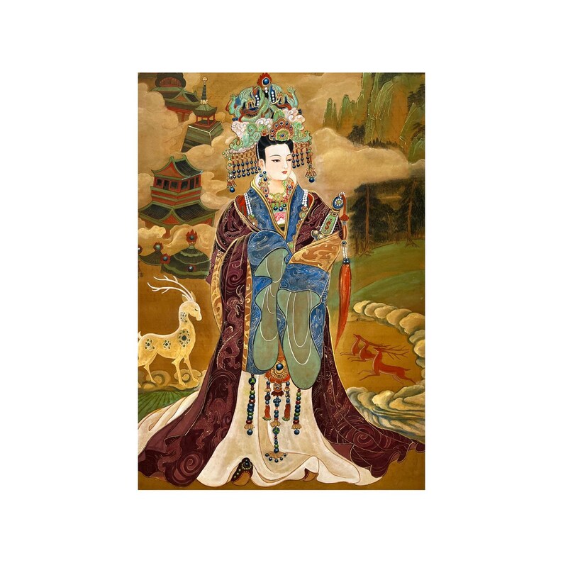 Empress Wu Zetian (tang), Fine Art Print, First Female Emperor, Chinese ...