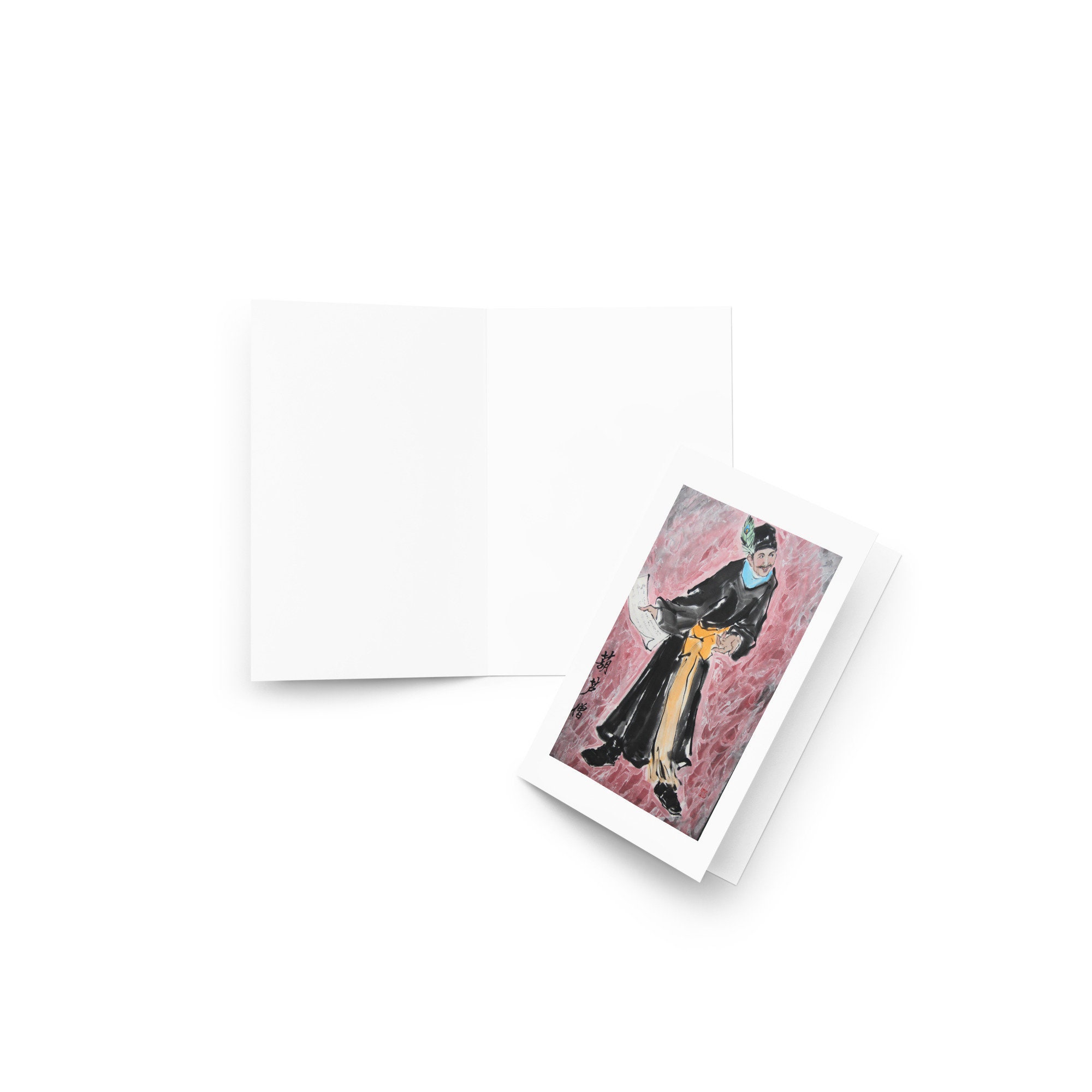 Blank Greeting Note Card | Chinese Watercolor Painting | From 'dream of ...
