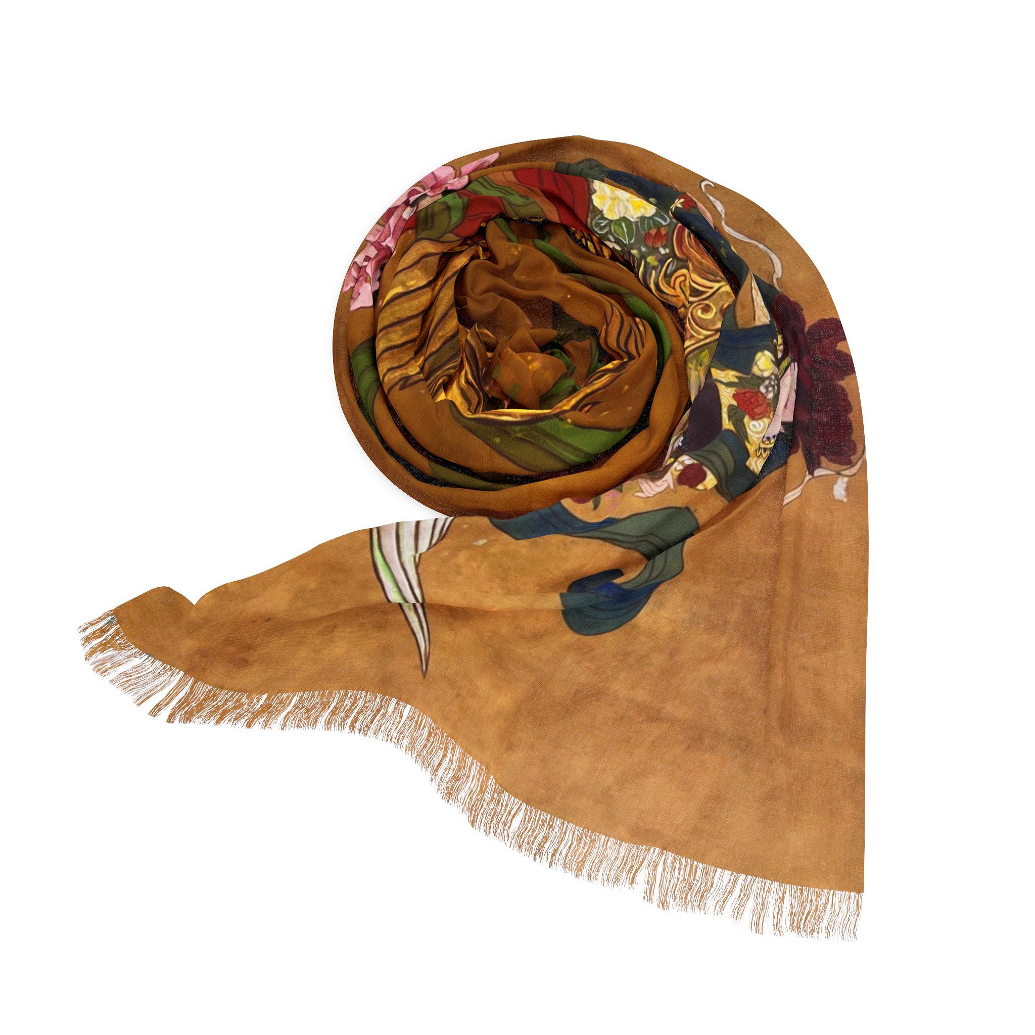 Empress Liu and Empress Dou (tang) Light Scarf, Water Color Painting ...
