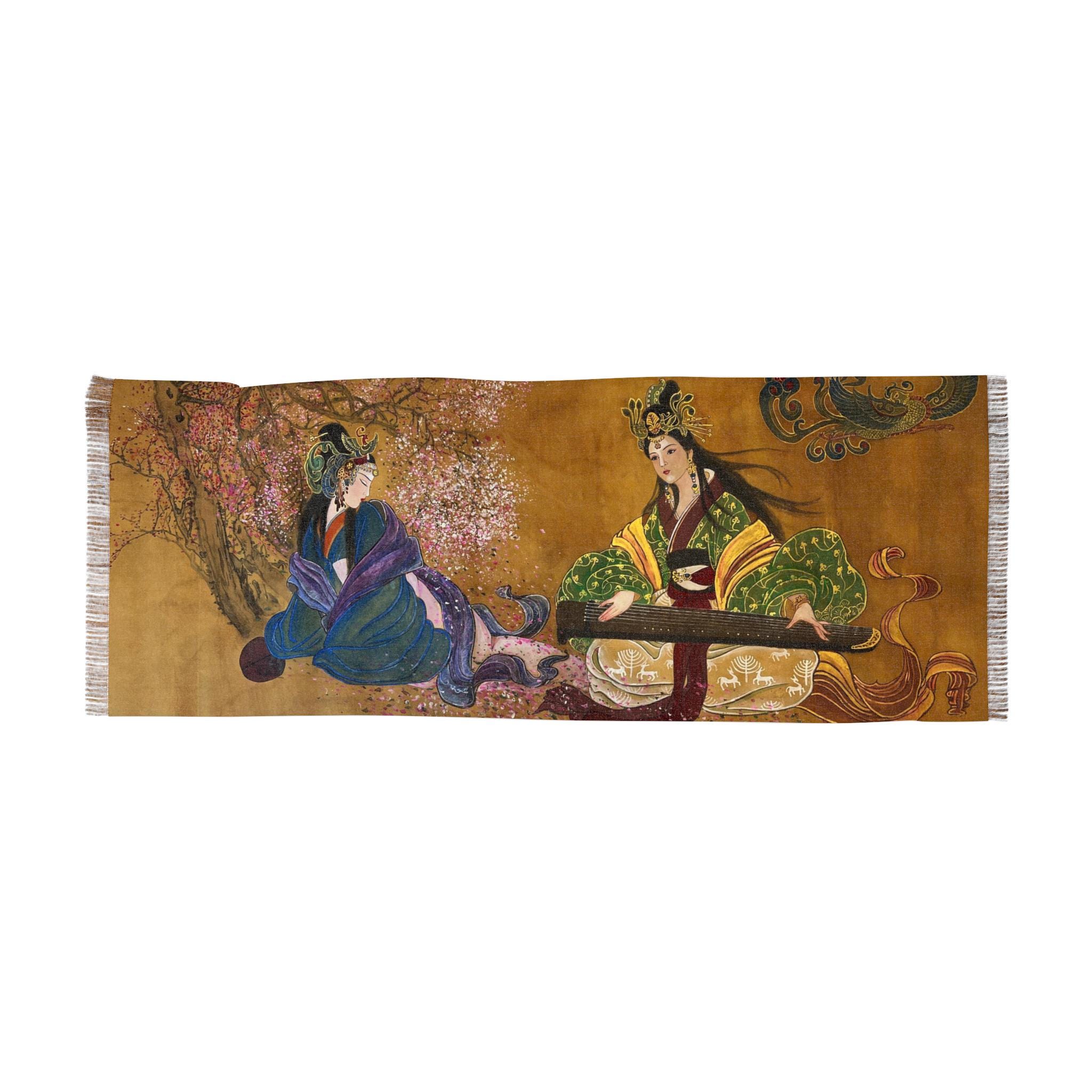 Empress Liu Jiao and Wei Zifu Light Scarf, Water Color Painting, Women ...