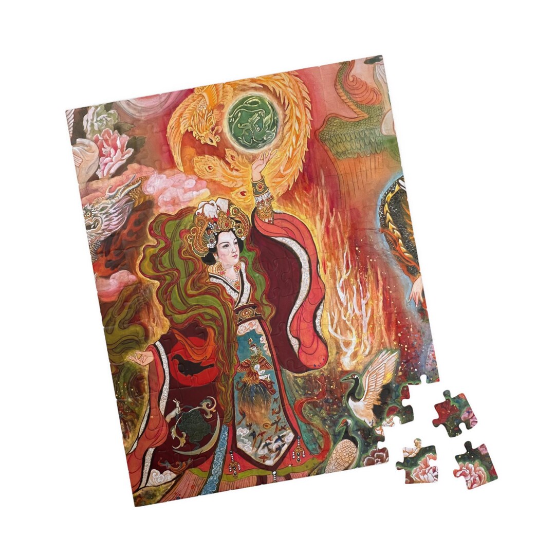 Mythical Phoenix Goddess Puzzle 520-piece | Art Jigsaw | Chinese ...