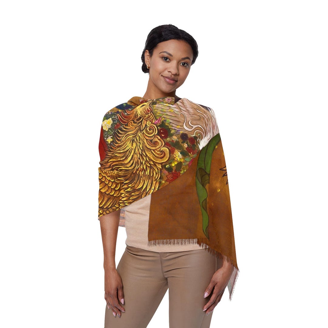 Empress Liu and Empress Dou (tang) Light Scarf, Water Color Painting ...