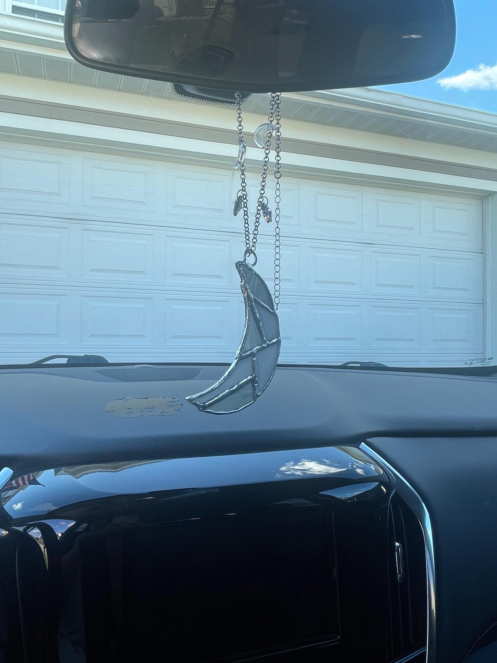 Crescent Moon Car Suncatcher - Etsy