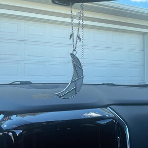 Crescent Moon Car Suncatcher - Etsy