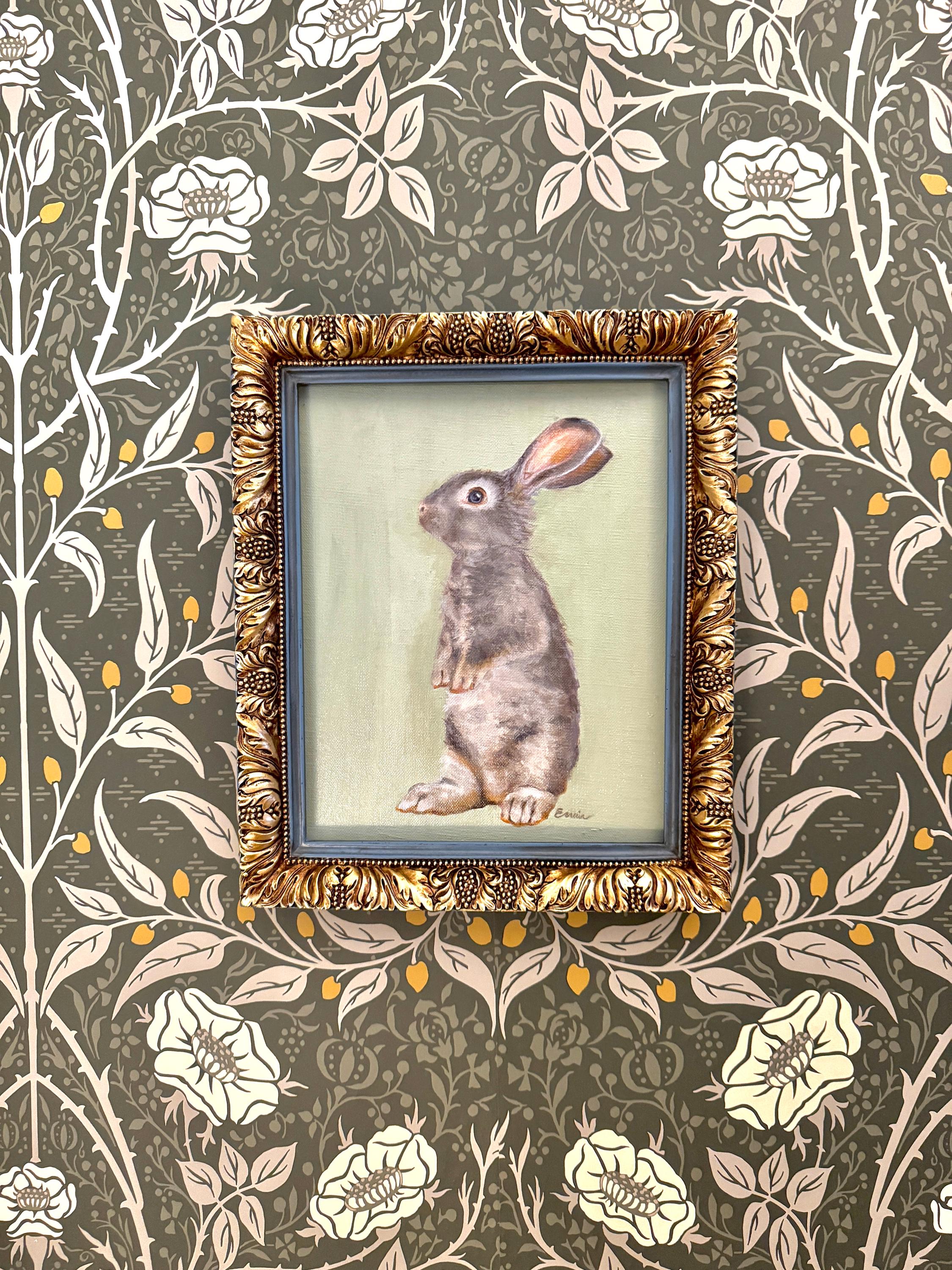 Bunny Rabbit Painting - Unframed Painting Print - French Country ...