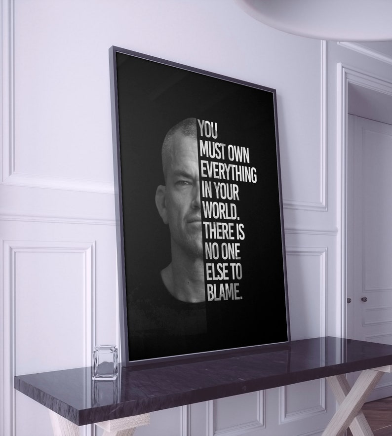 Jocko Willink "own Everything" Quote Poster: Motivational Wall Art - Etsy