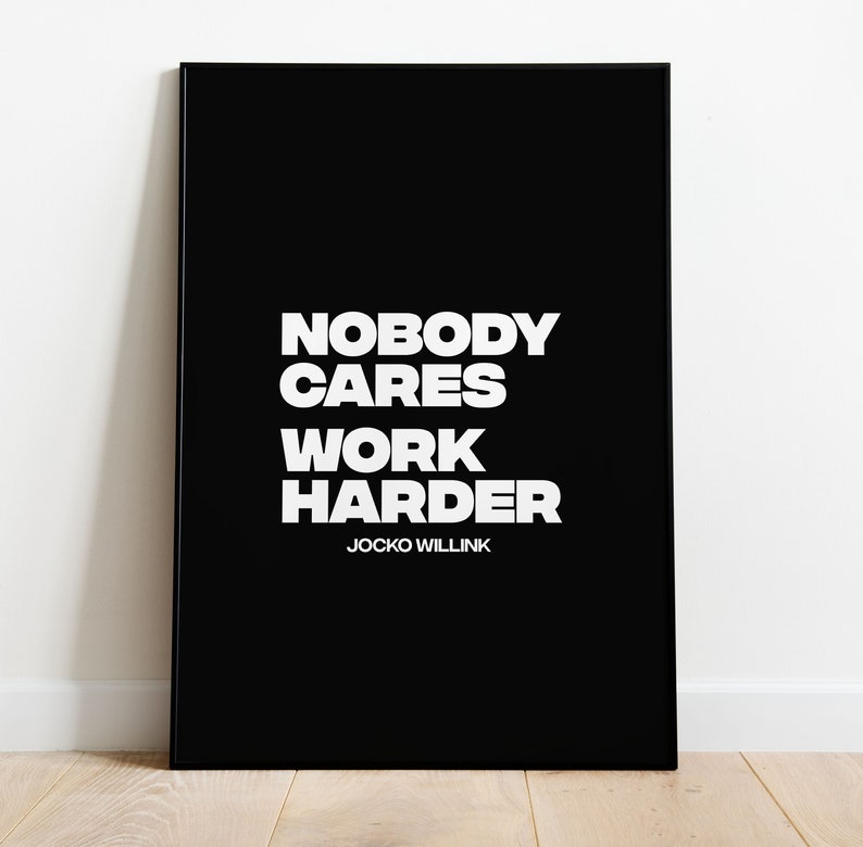 Jocko Willink Quote Poster Set: Motivational Prints (digital Download ...