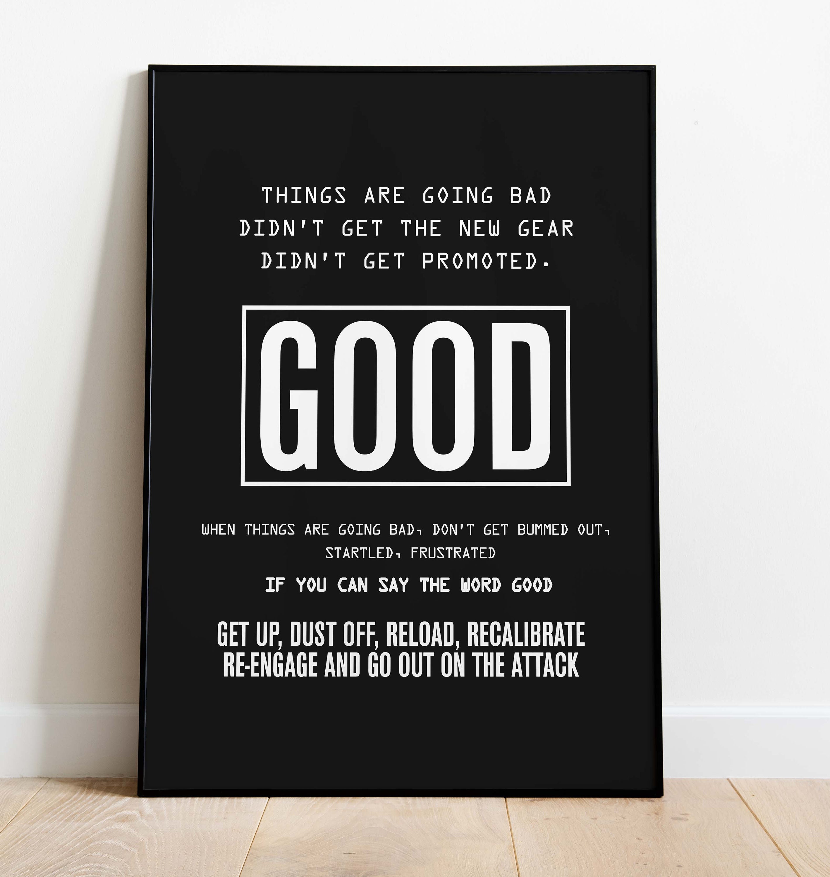 Jocko Willink Jocko Willink Quote Framed Poster Motivation Inspiration ...
