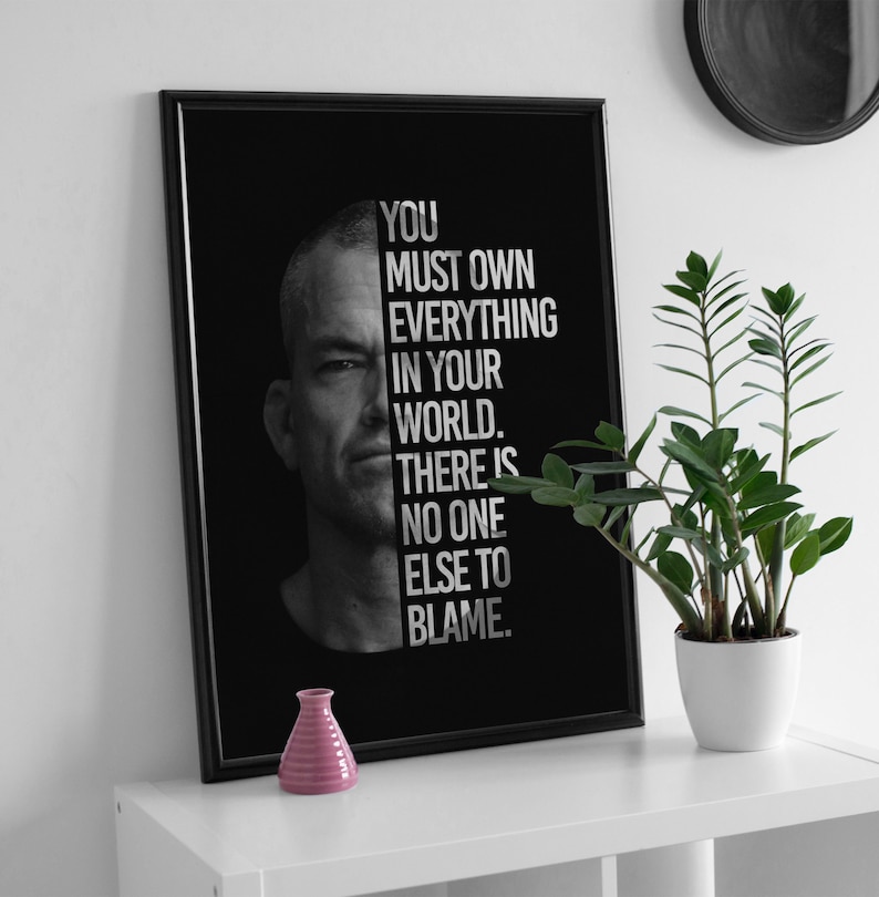 Jocko Willink "own Everything" Quote Poster: Motivational Wall Art - Etsy