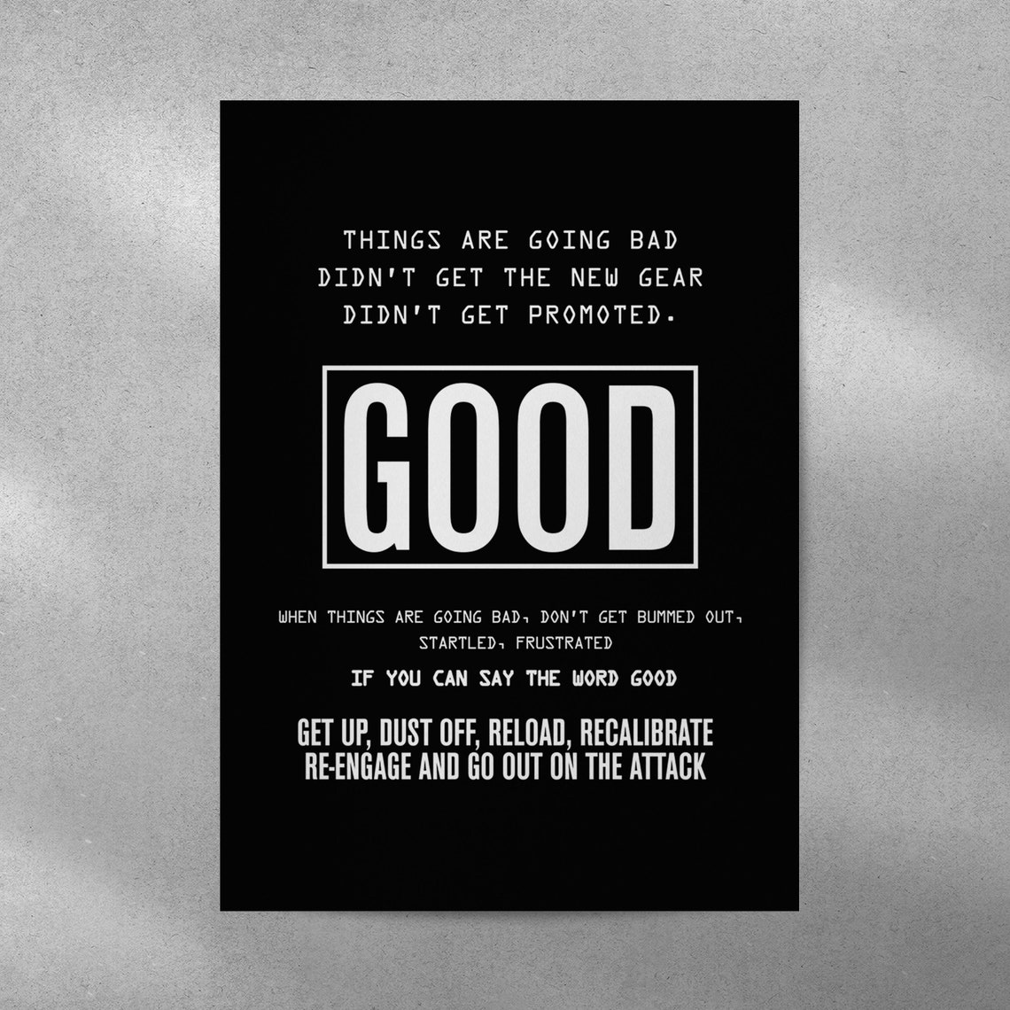 Jocko Willink Jocko Willink Quote Framed Poster Motivation Inspiration ...