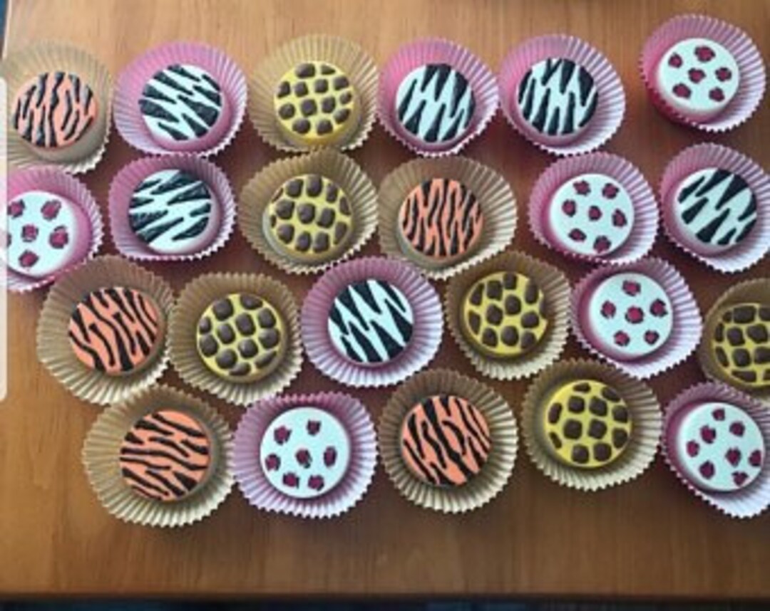 Safari, Jungle Animal Theme Chocolate Covered Oreos Perfect for Parties ...