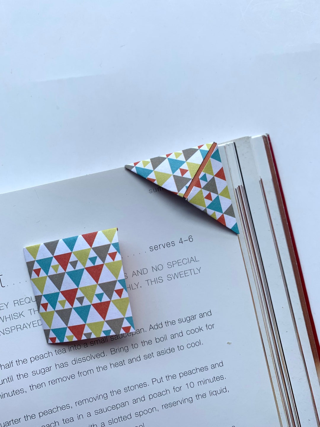 Paper Corner BOOKMARKS Page Corner Bookmark Page Corner - Etsy