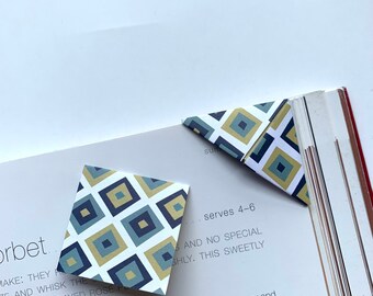 Paper Corner BOOKMARKS, Page Corner Bookmark, Page Corner - Etsy