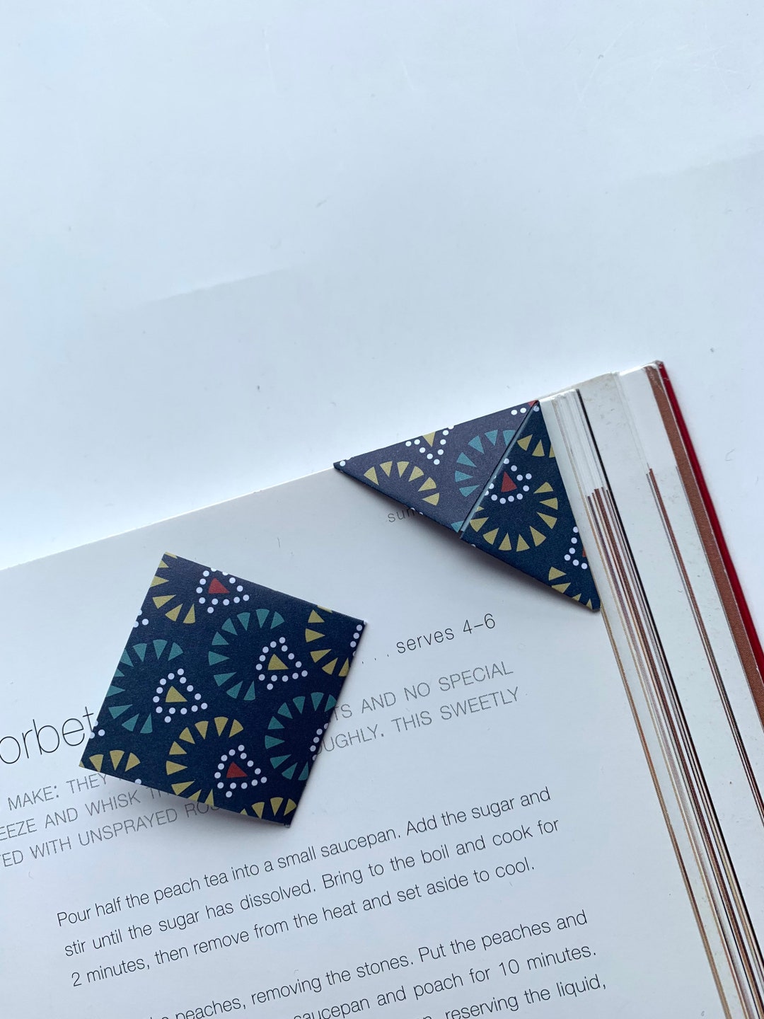 Paper Corner BOOKMARKS Page Corner Bookmark Page Corner - Etsy