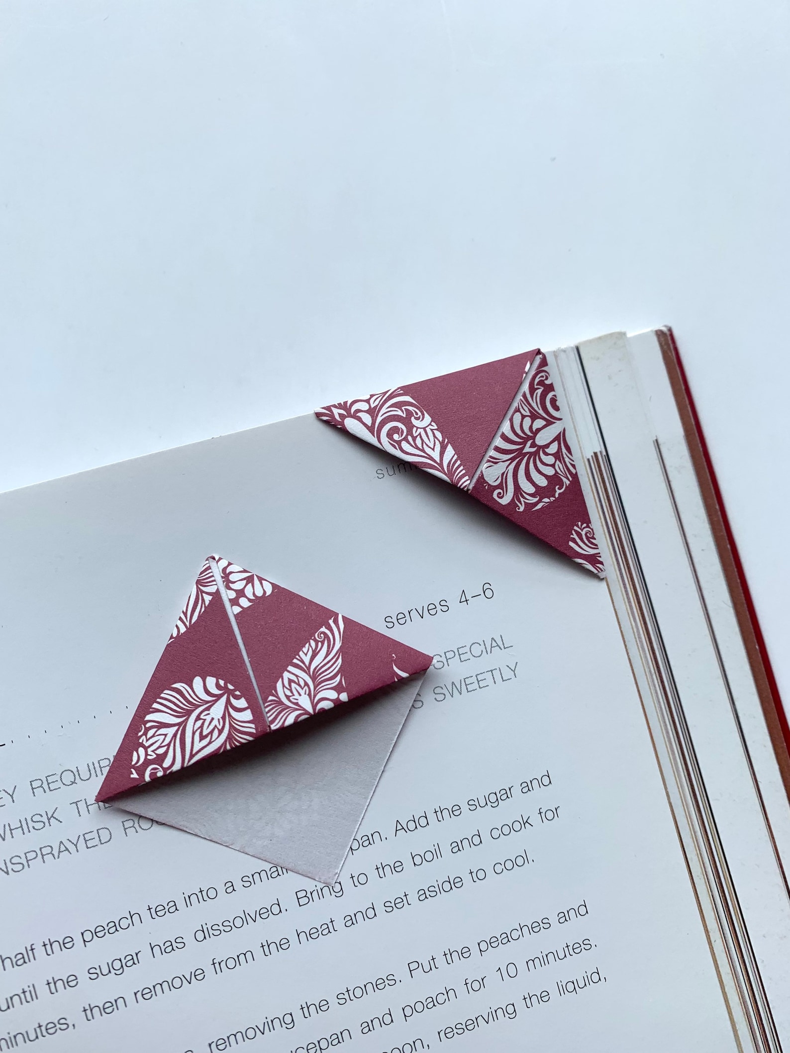 Paper Corner BOOKMARKS Page Corner Bookmark Page Corner | Etsy