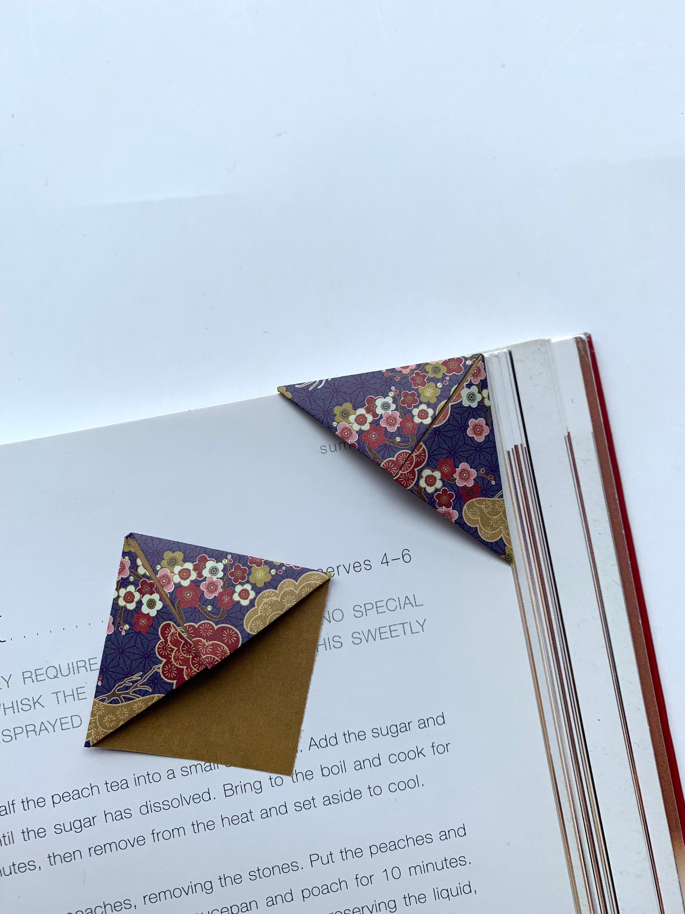 Paper Corner BOOKMARKS Page Corner Bookmark Page Corner - Etsy