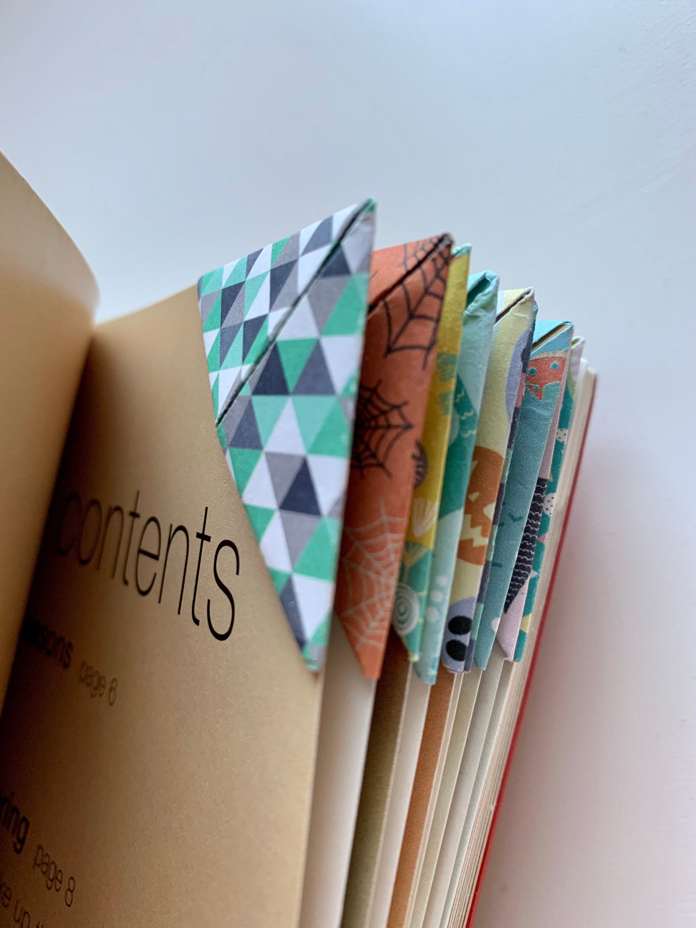 Paper Corner BOOKMARKS Page Corner Bookmark Page Corner - Etsy