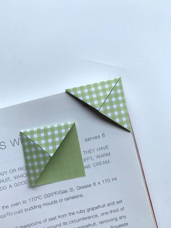 Paper Corner BOOKMARKS Page Corner Bookmark Page Corner | Etsy