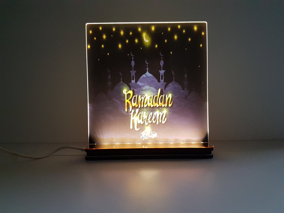 Ramadan Kareem Table Decor: LED Islamic Night Light - Etsy
