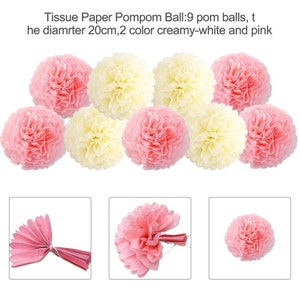 Pink Gold Party Decoration Set, Pink Gold Theme Birthday Party ...