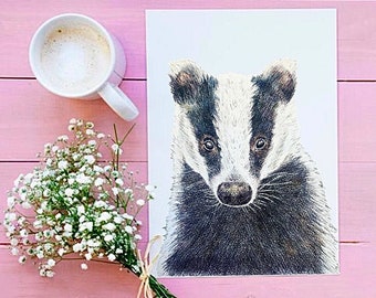 "british Wildlife" Pencil Drawing - Etsy UK