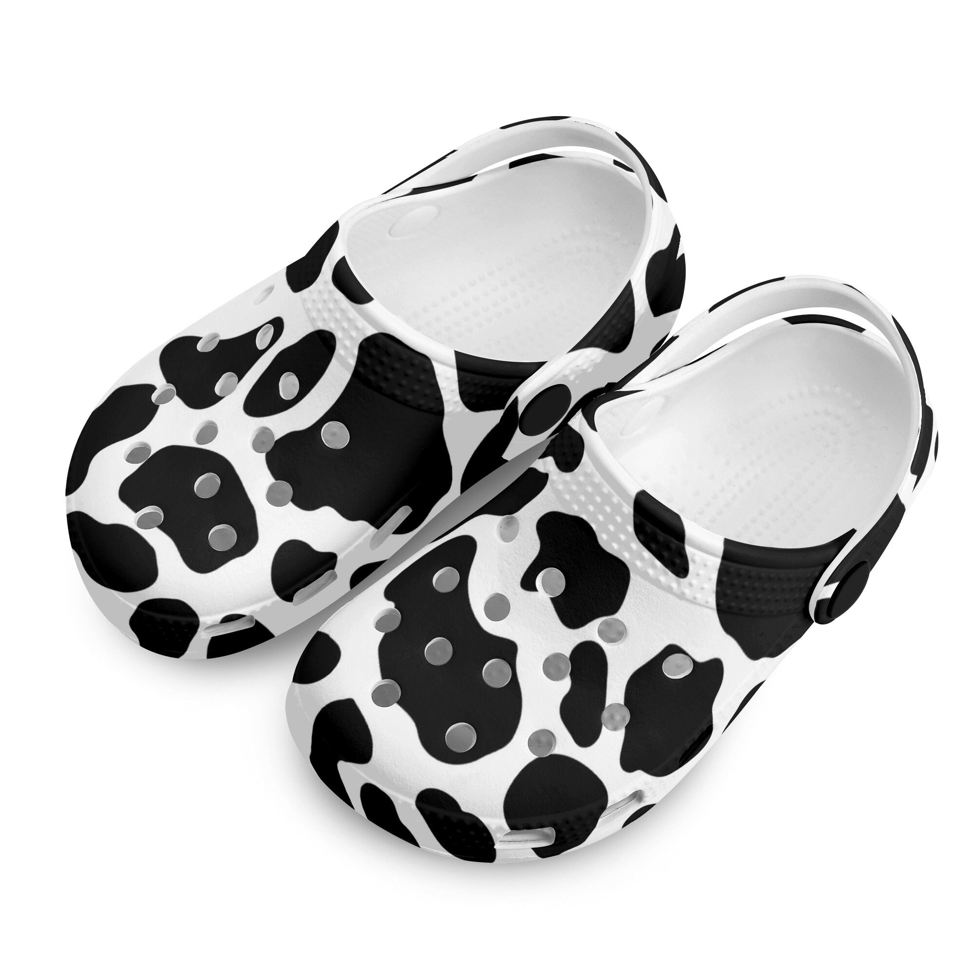 Kid's Cow Print Clogs - Etsy