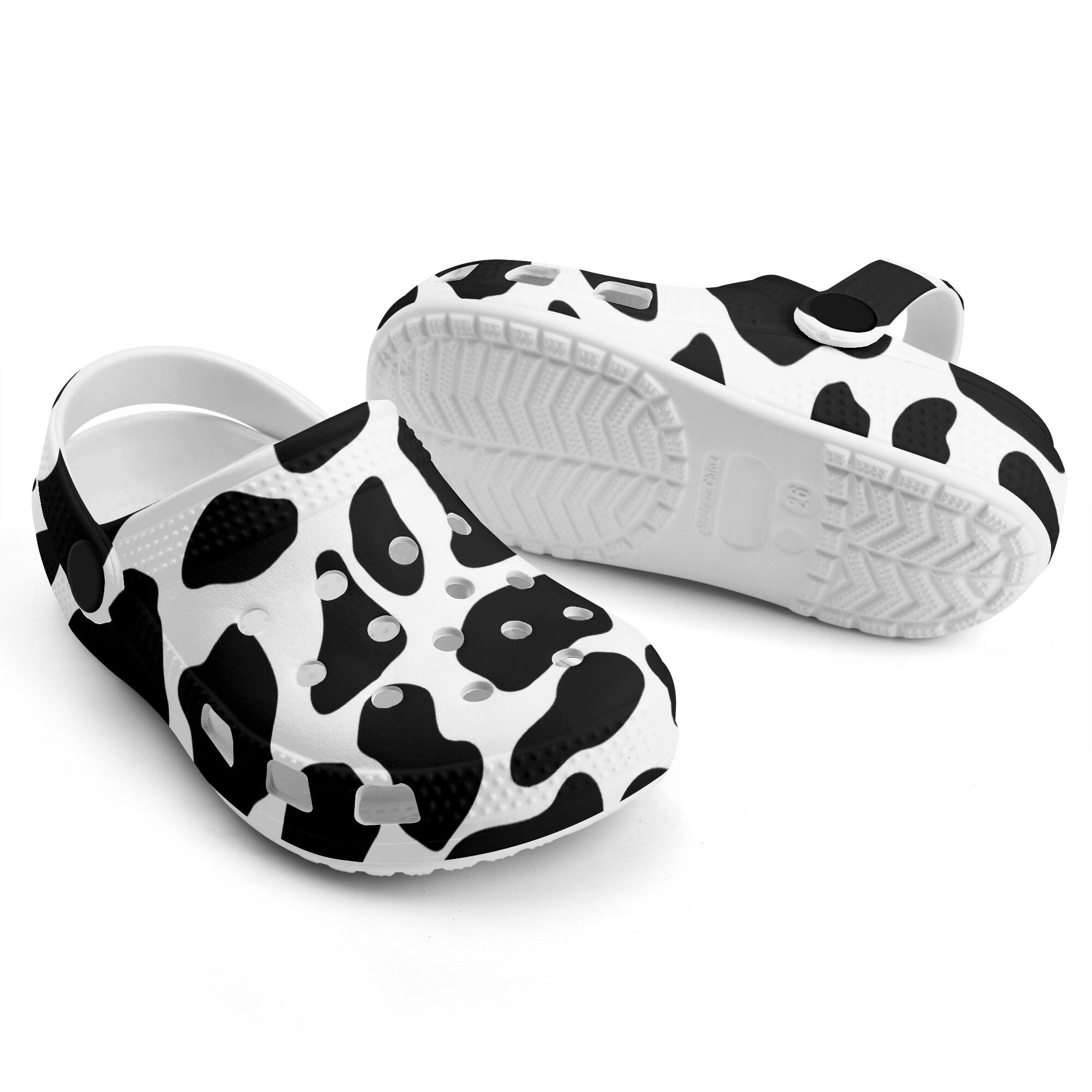 Kid's Cow Print Clogs - Etsy