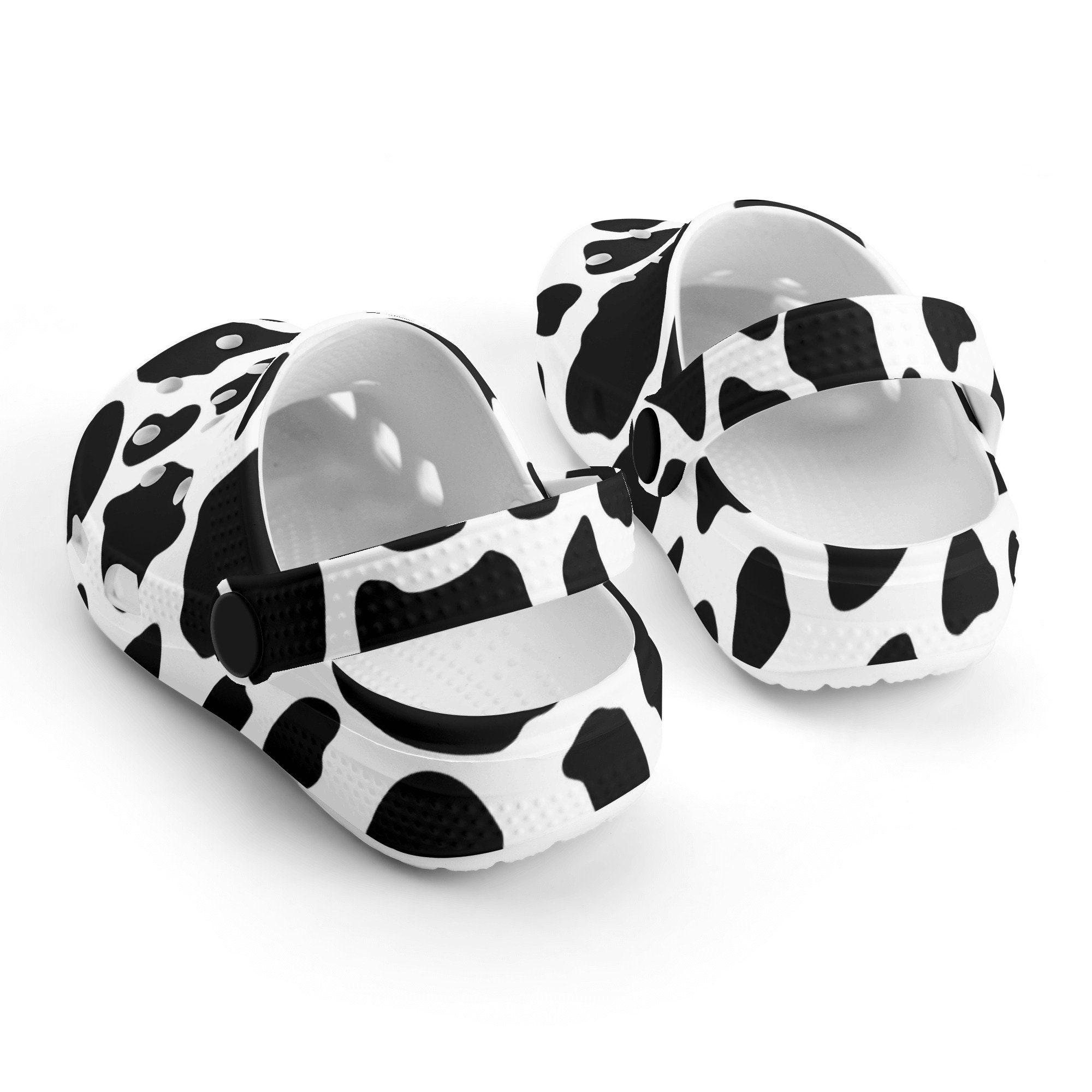 Kid's Cow Print Clogs - Etsy