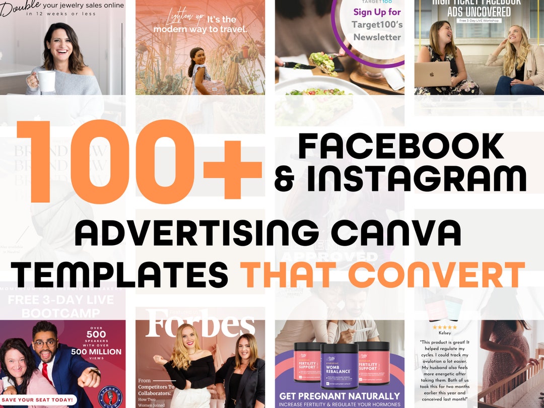 100+ Facebook Ad Canva Templates THAT CONVERT - Etsy