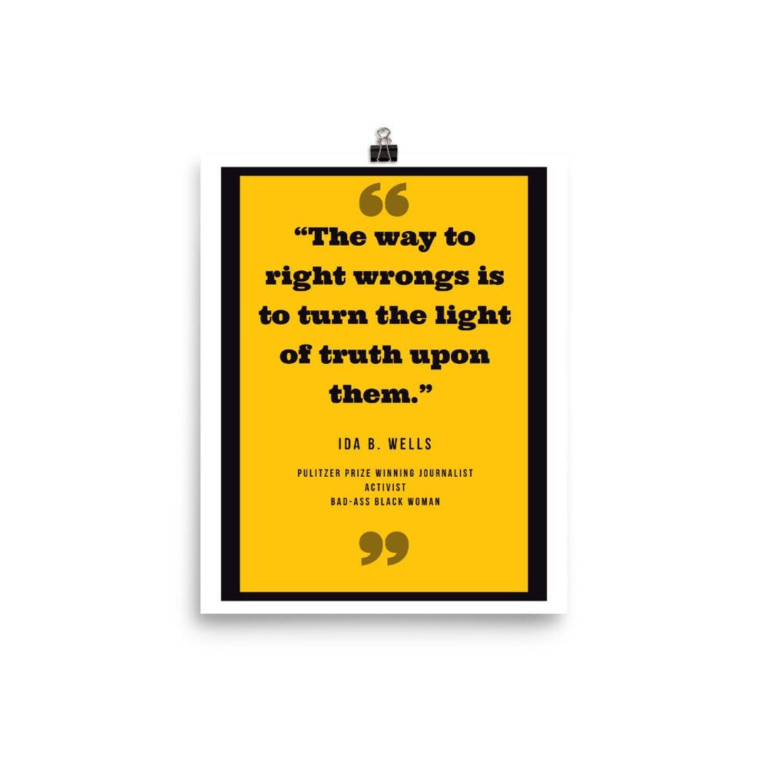 Chicago Hero Inspiration: Ida B. Wells - Etsy