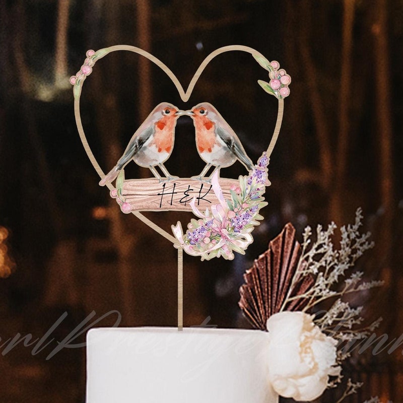 Love Bird Cake Topper - Etsy