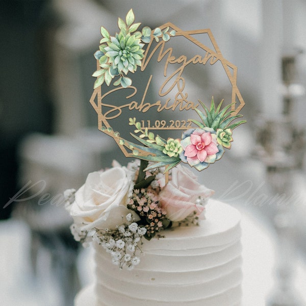 Floral Cake Topper - Etsy