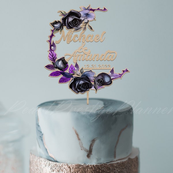 Goth Cake Topper - Etsy