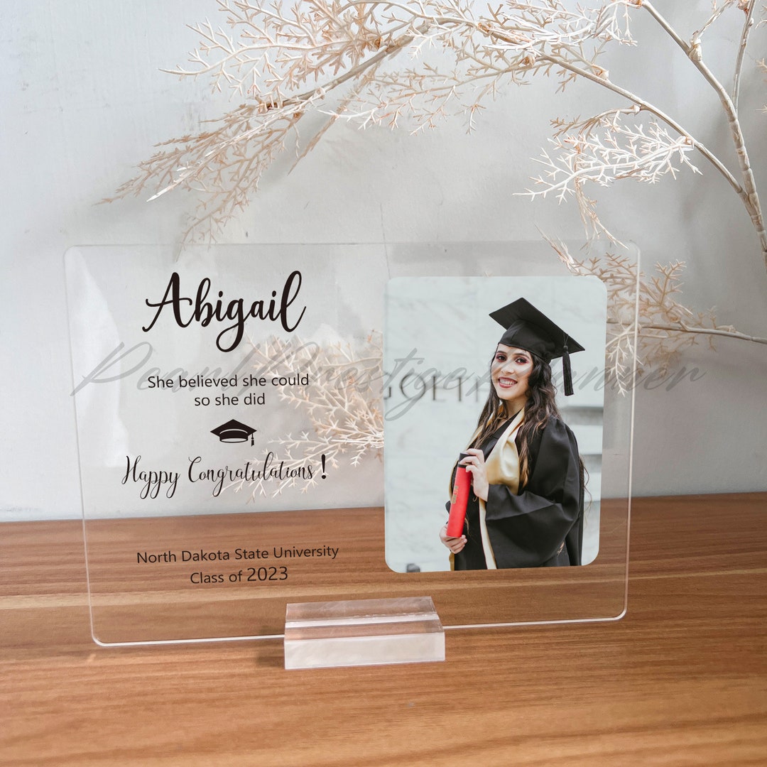 Personalized Graduation Gift Acrylic Photo Stand Graduation - Etsy