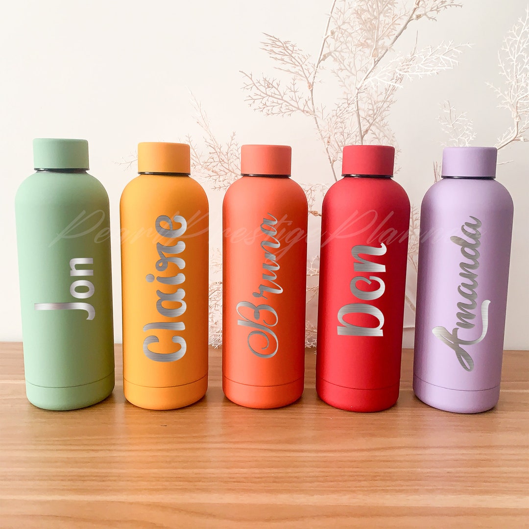 Personalized Engraved Name Tumbler, Fitness Thermal Water Bottle ...