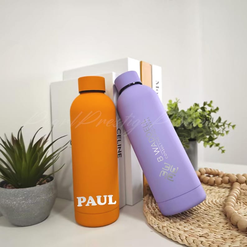 Custom Engraved Logo Water Bottle, Bulk Order Corporate Gifts, Employee ...