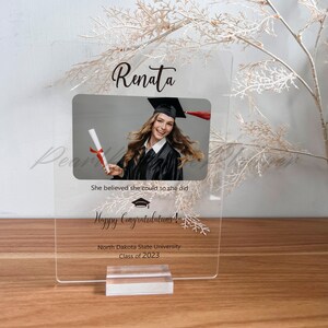 Personalized Graduation Gift Acrylic Photo Stand Graduation - Etsy