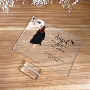 Personalized Graduation Acrylic Plaque, 2024 Graduation Gift for Her ...