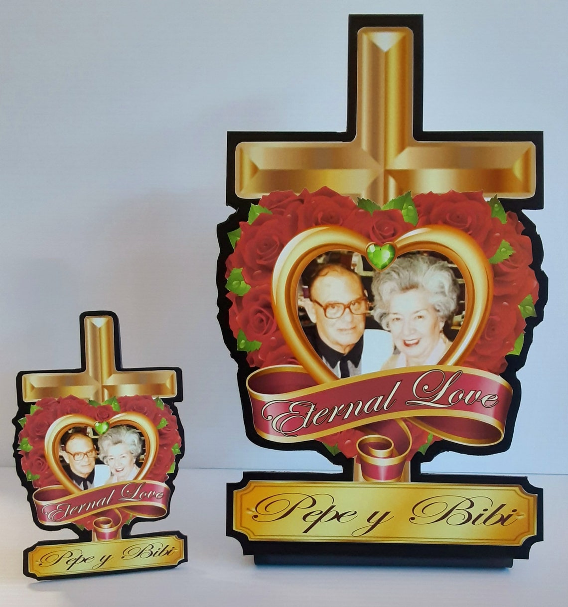 Personalized Photo Memento gift stand for memorial | Etsy