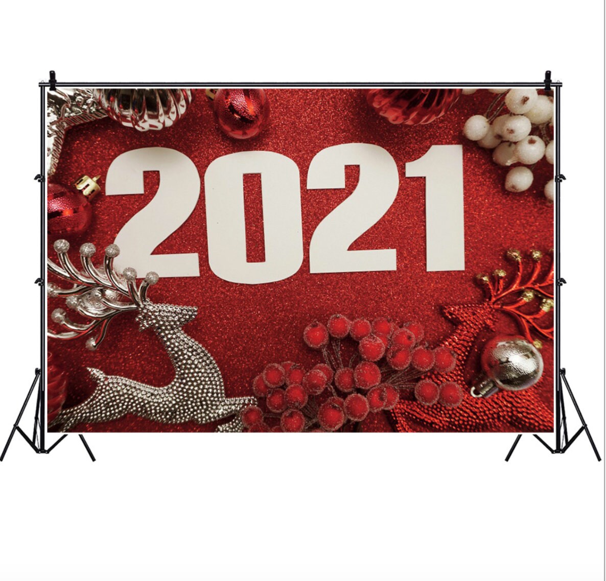 Happy New Year, 2021 Backdrop, Custom Photograph, Background Cloth for ...