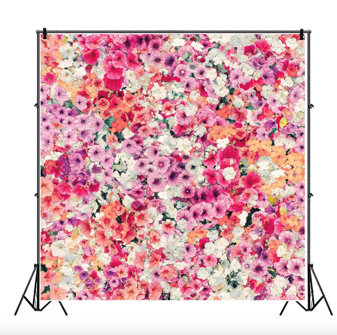 Floral Wedding Backdrop: Romantic Flower Wall Photography Prop - Etsy